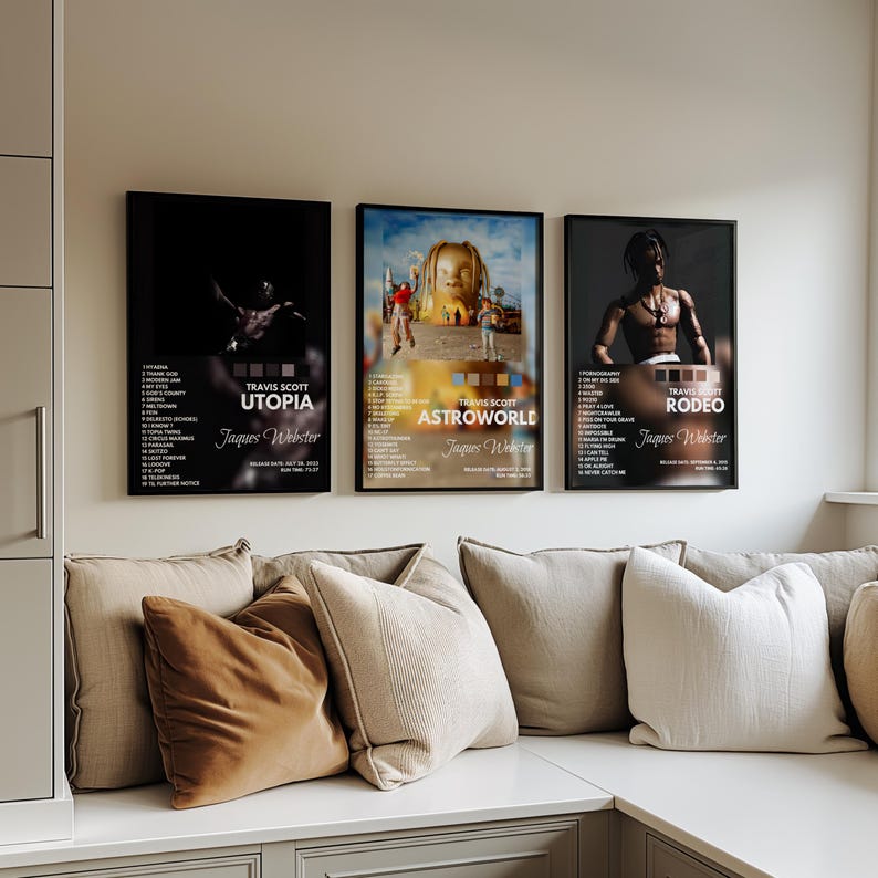 Travis Scott Album Wall Art Rap Album Poster Aesthetic Wall Art Digital ...