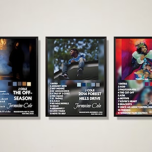 J Cole Album Wall Art Rap Album Poster Aesthetic Wall Art Digital Decor ...