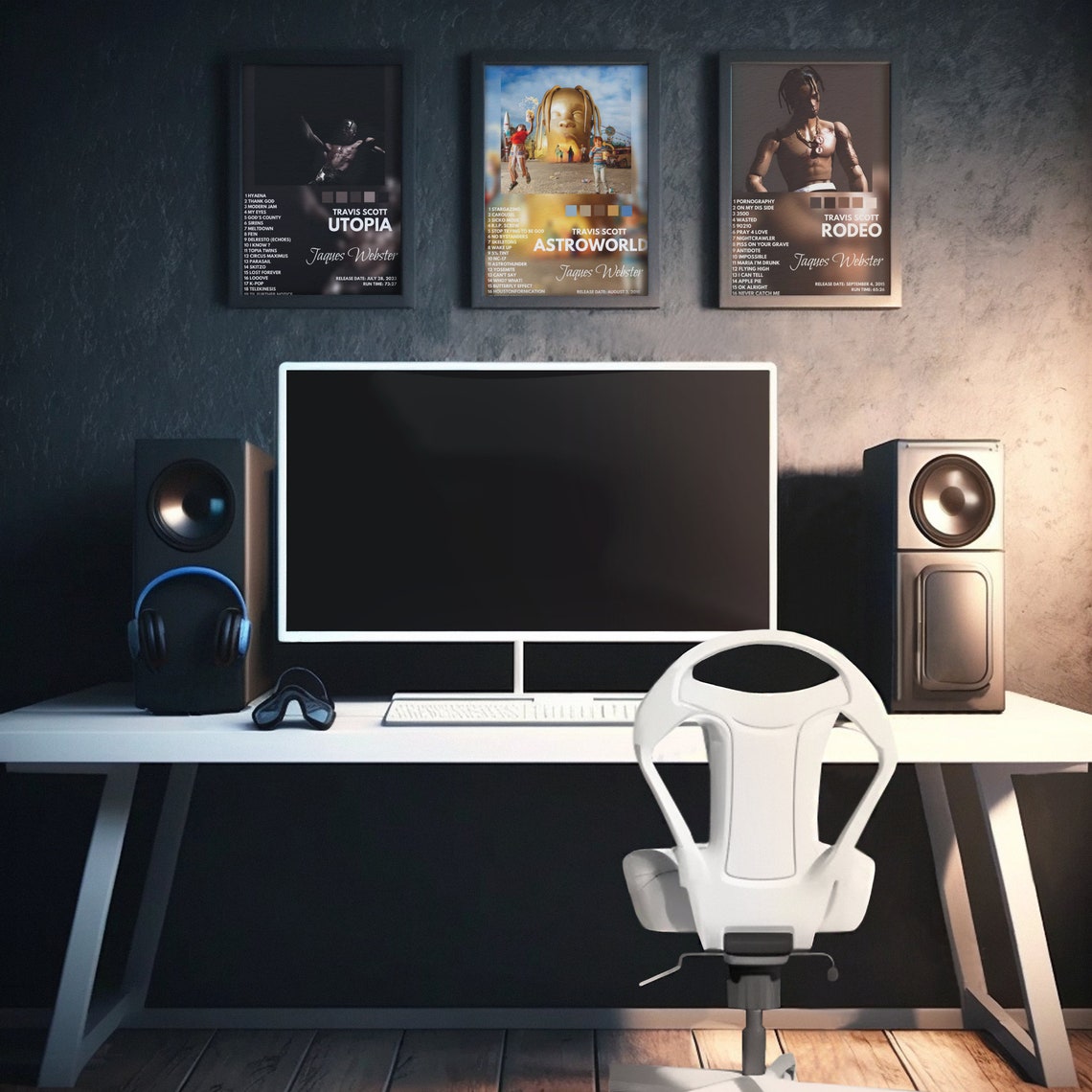 Travis Scott Album Wall Art Rap Album Poster Aesthetic Wall Art Digital ...