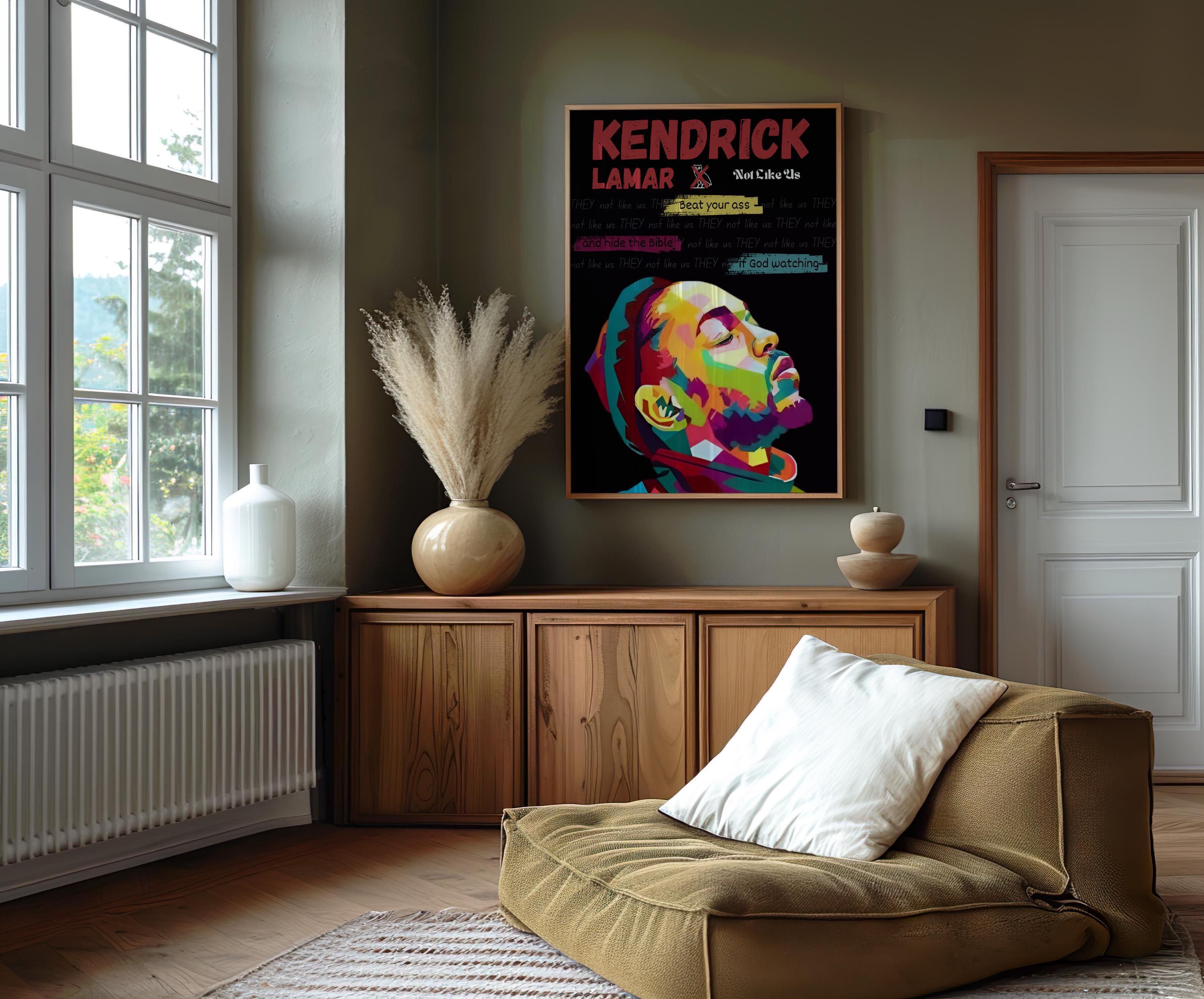 Kendrick Lamar Poster Not Like Us Poster Rap Diss Track Art Decor Hi ...