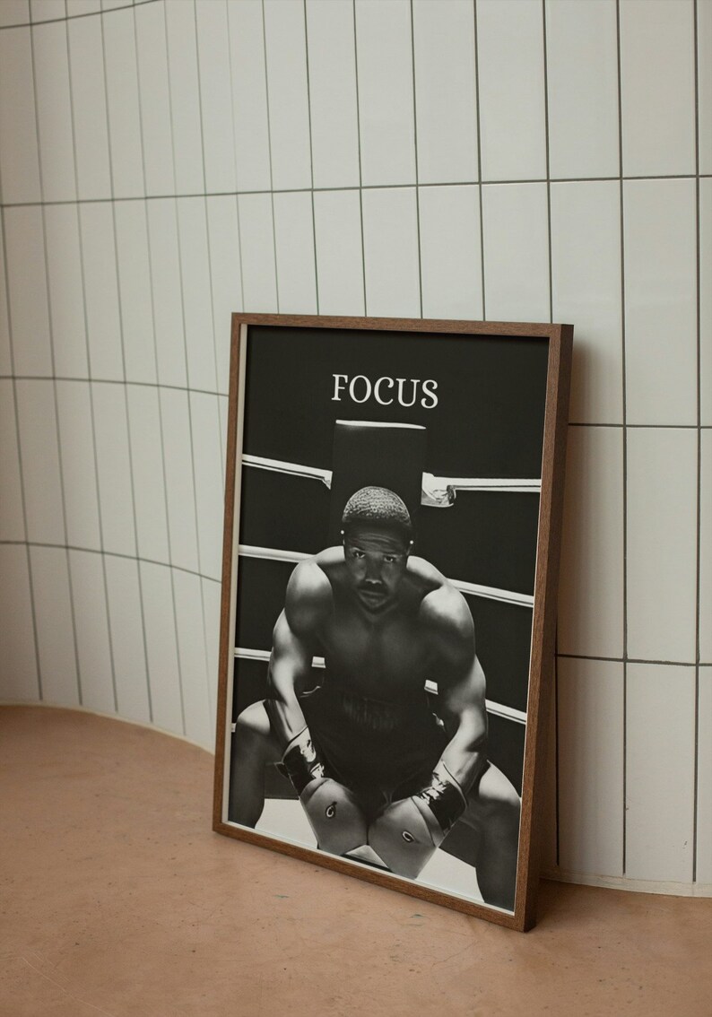 Adonis Creed Minimalist Movie Poster Downloadable Wall Art Aesthetic ...