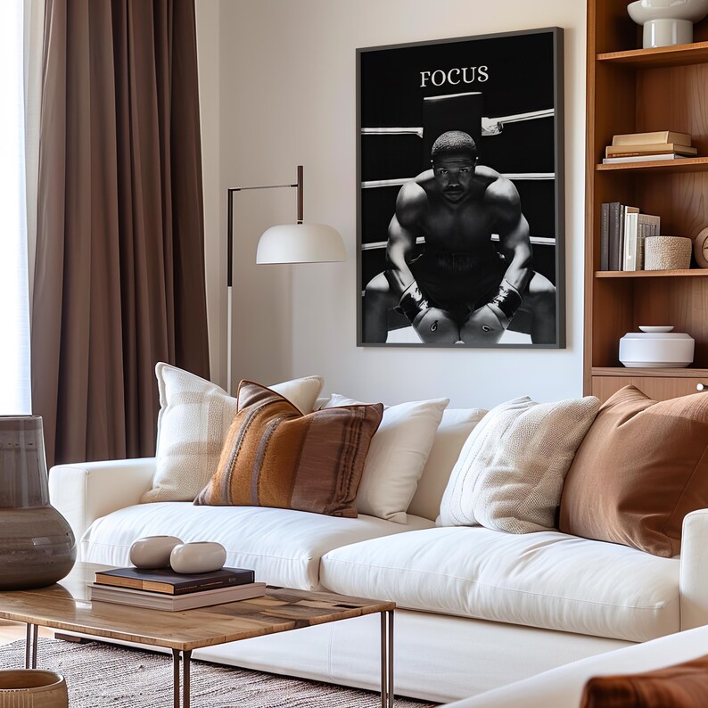 Adonis Creed Minimalist Movie Poster Downloadable Wall Art Aesthetic ...