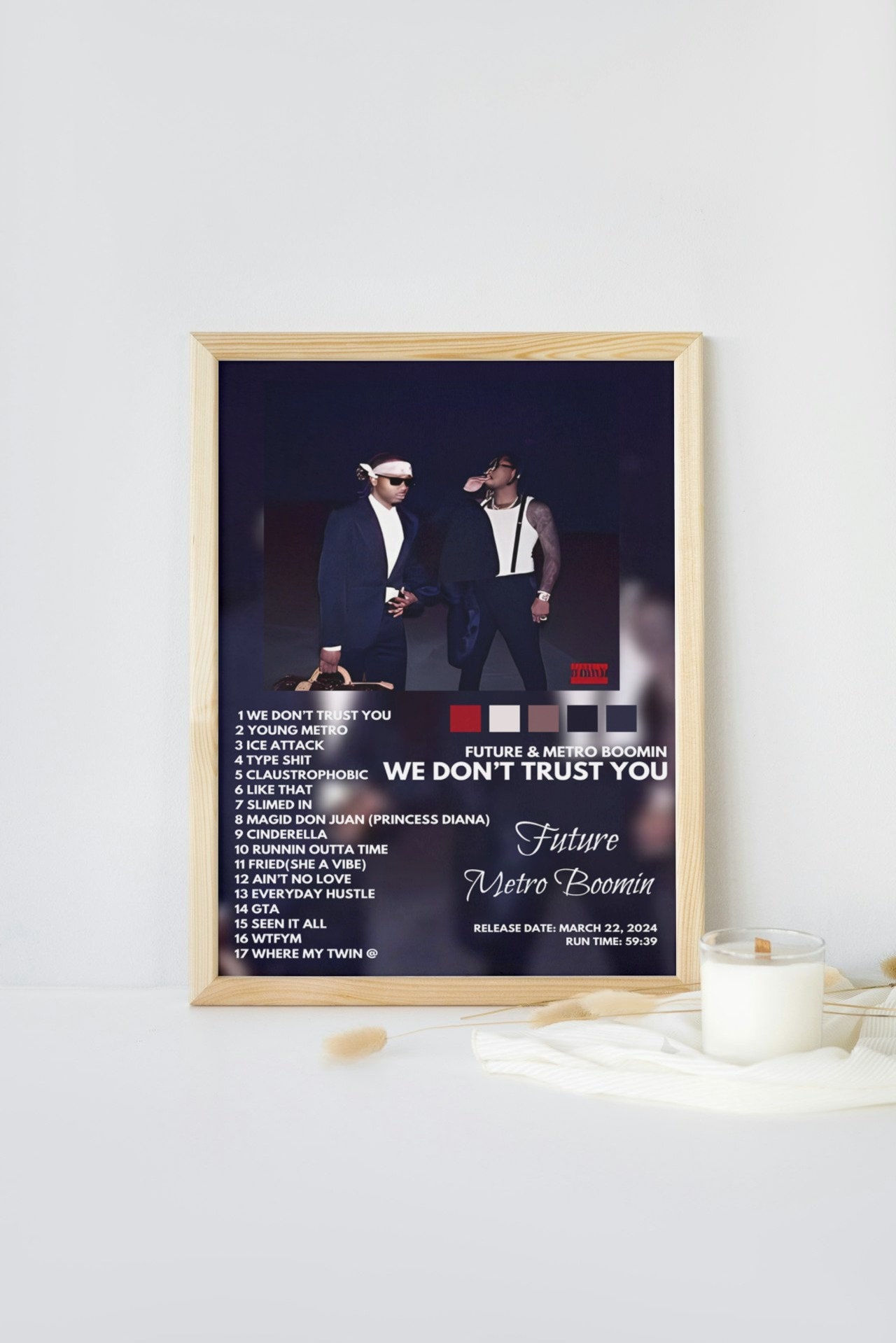 Metro Boomin Future We Don't Trust You Digital Poster Hip Hop Album ...
