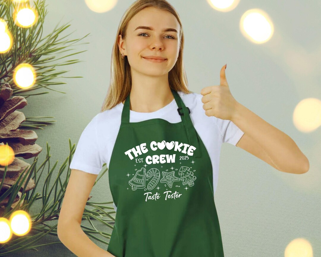 The Cookie Crew Est. 2025 Taste Tester Apron: Christmas Baking ...
