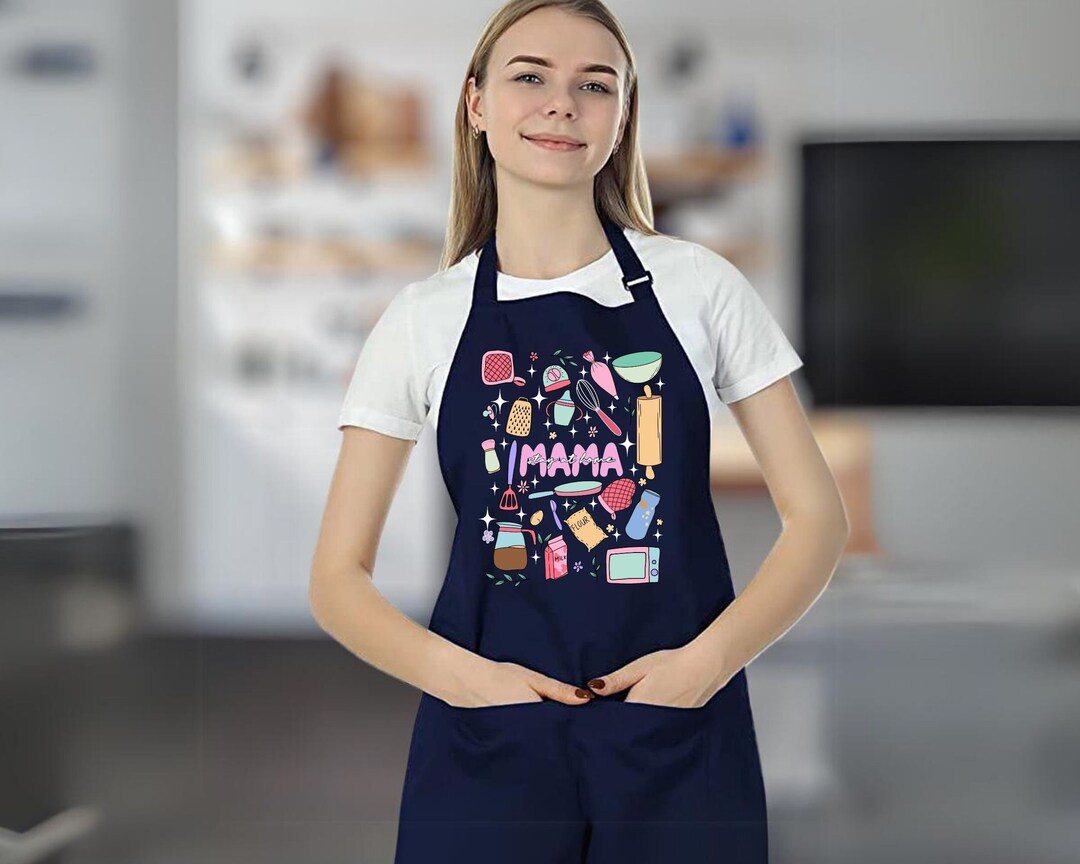 Mama Stay at Home Apron for Her, Kitchen Gift for Mama, Cooking ...