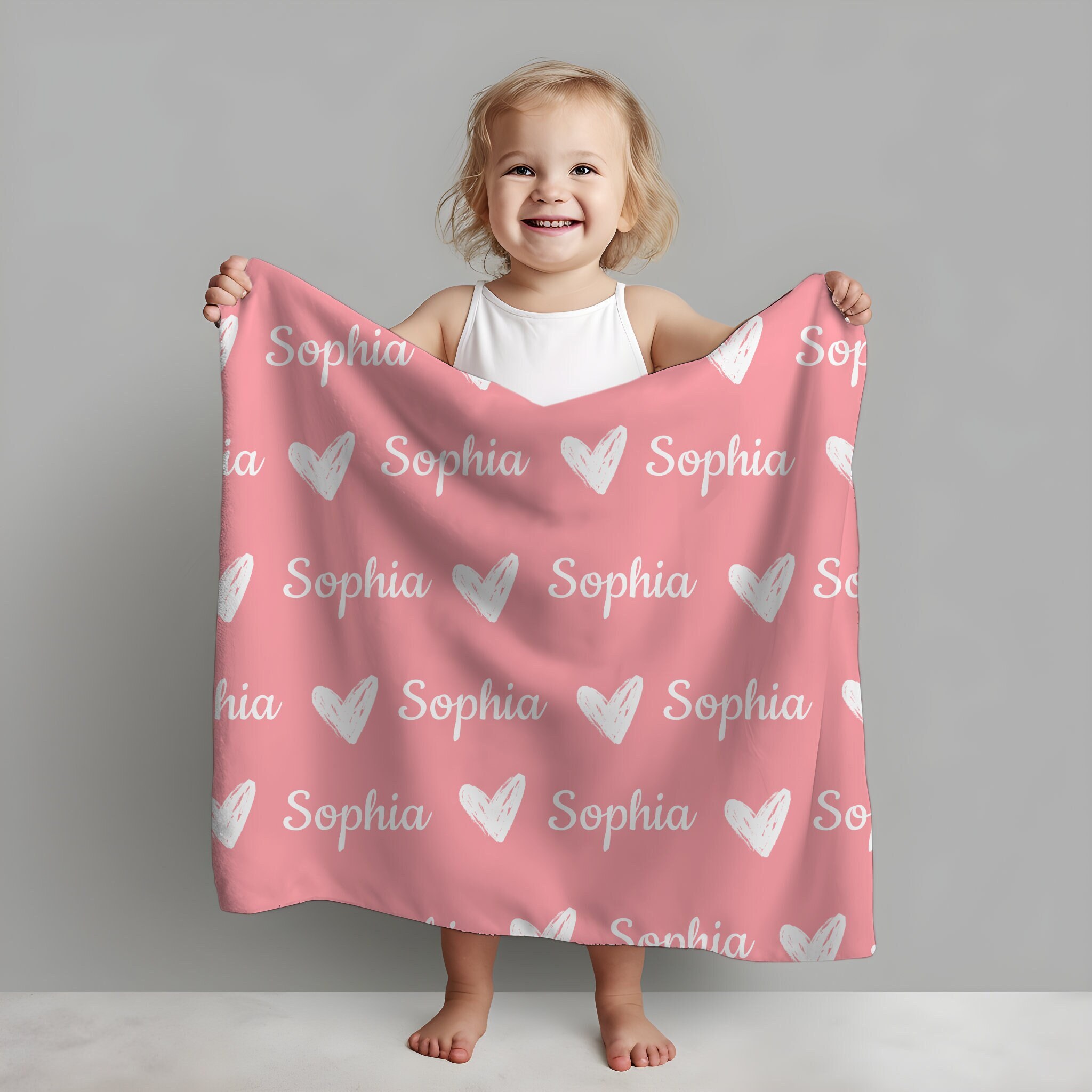Personalized Name Blanket for Your Daughter and Son, Customized Name ...