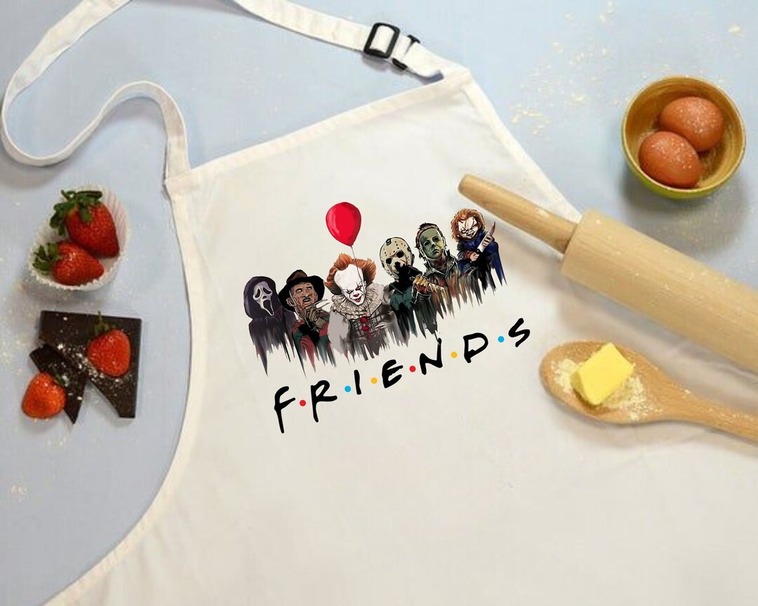 Scary Halloween Movie Friends Apron, Horror Movie Kitchen Apron, Horror ...