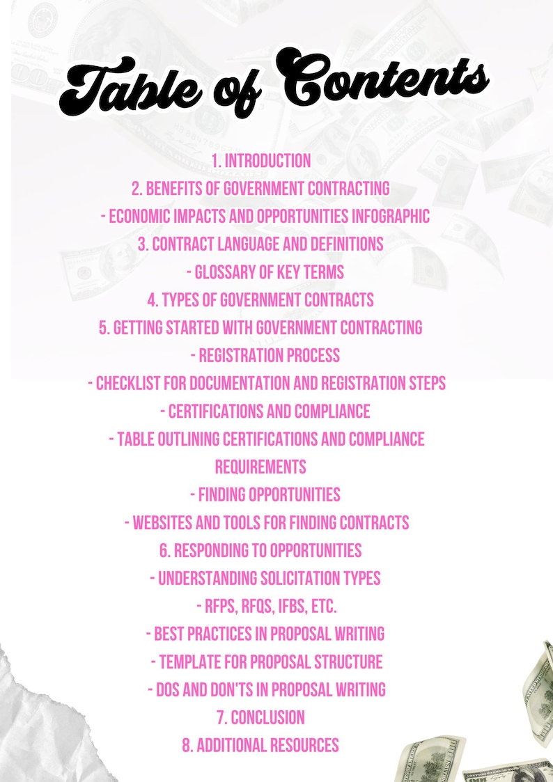 How to Get Paid by the Government(government Contracts) - Etsy