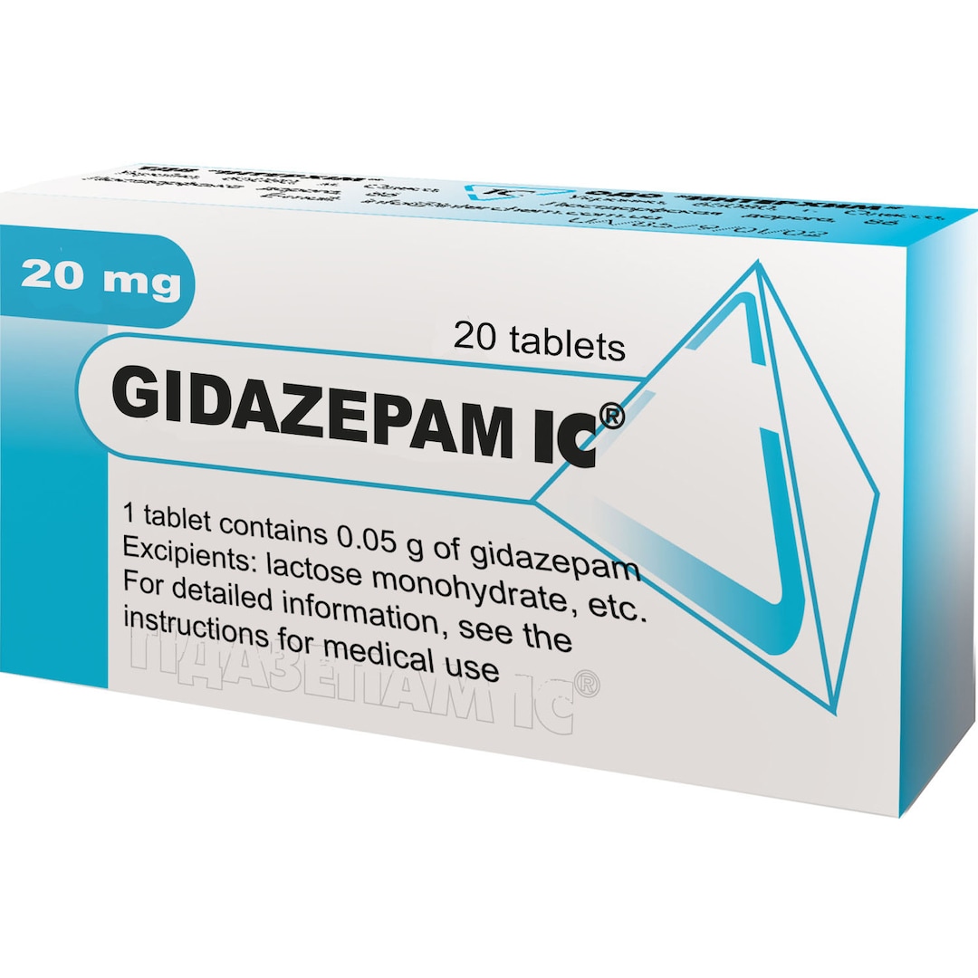 GIDAZEPAM IC 20 Mg Tablets 20 Pcs intrechim Tvd - Etsy
