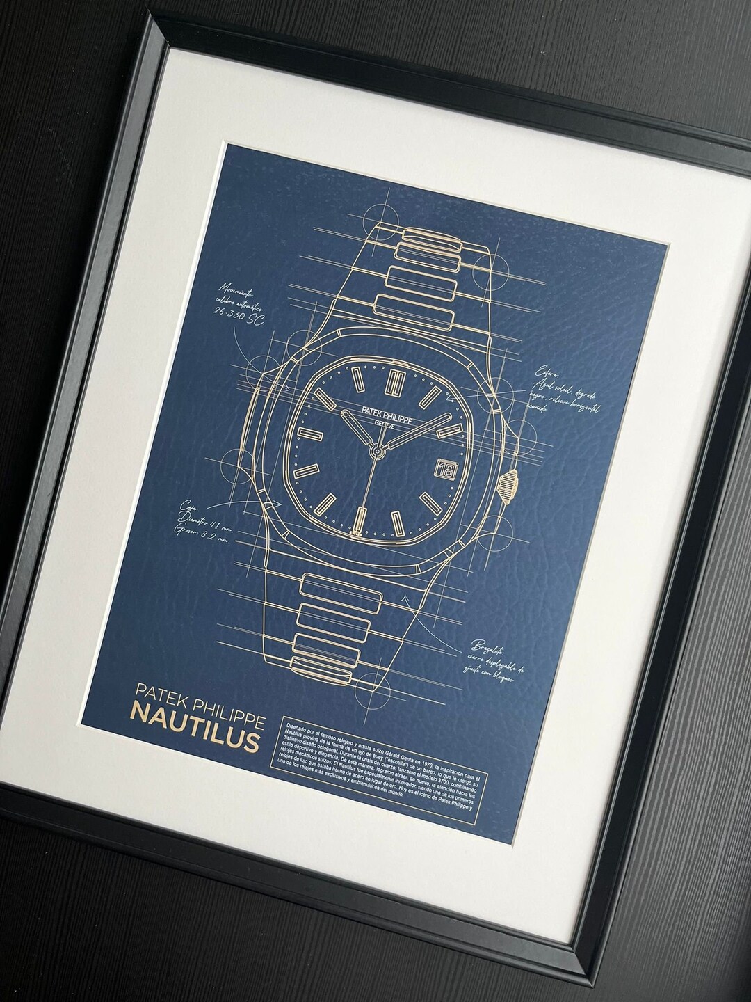 Patek Philippe Nautilus Hand Drawn Wall Art Watch Art - Etsy
