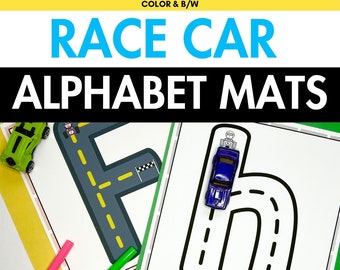 Race Car Letter Formation Mats | Road Alphabet Fine Motor Activity ...