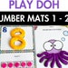 Printable Playdough Number Mats 1 - 20 With Ten Frames | Number ...
