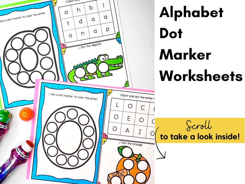 Alphabet Dot Marker Printable Worksheets | Letters Bingo Dauber ...