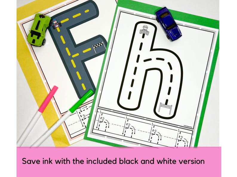 Race Car Letter Formation Mats | Road Alphabet Fine Motor Activity ...