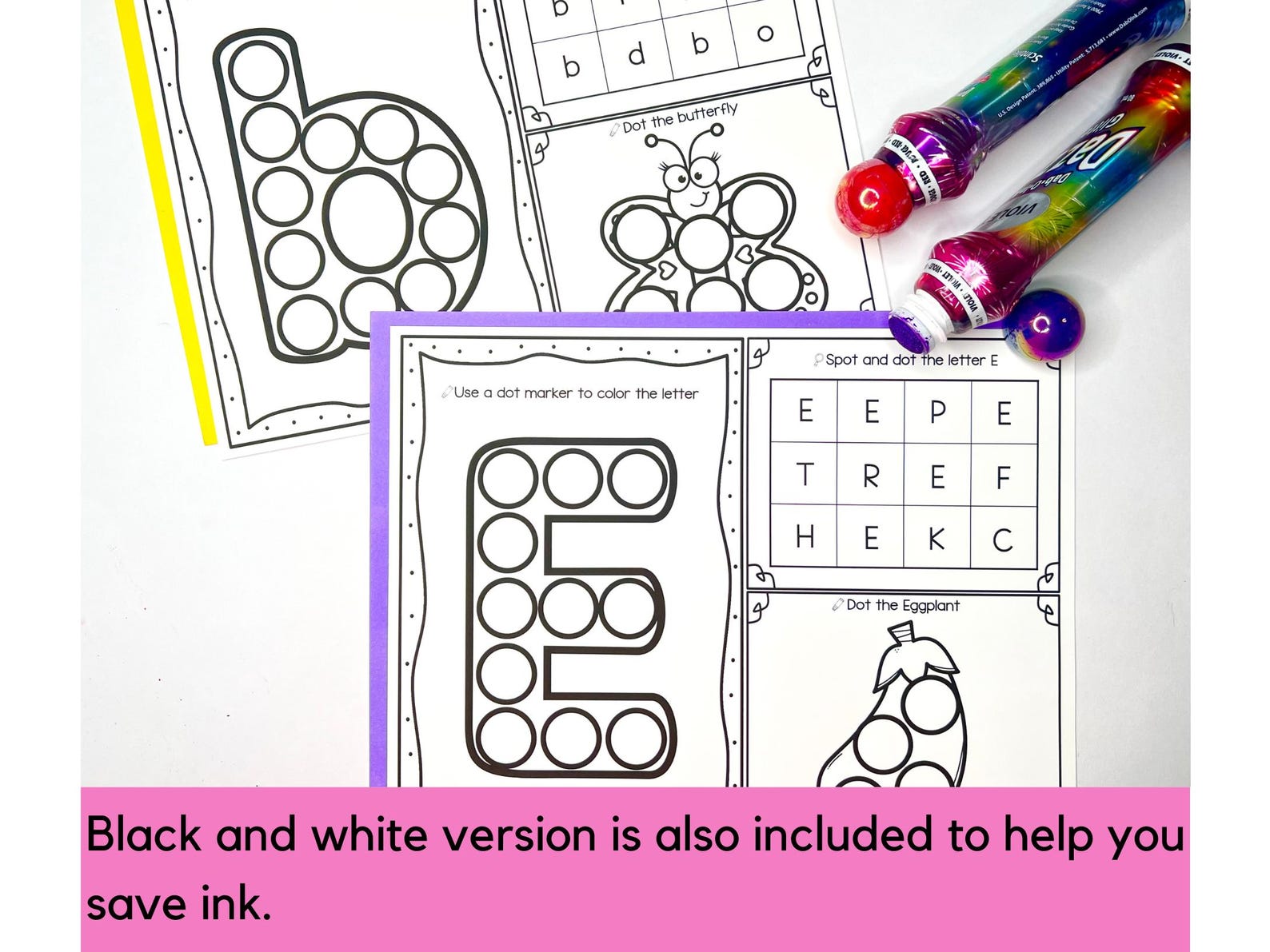 Alphabet Dot Marker Printable Worksheets | Letters Bingo Dauber ...