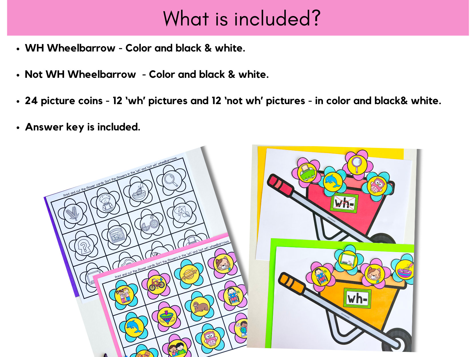 Beginning WH Digraph Sort | Beginning WH Digraph Sorting Activity ...