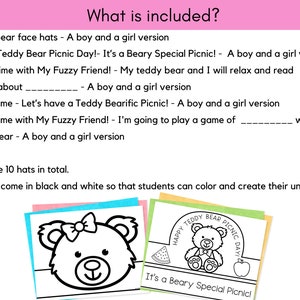 Teddy Bear Picnic Craft | Teddy Bear Hats for Teddy Bear Picnic Day ...