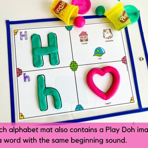 Play Doh Alphabet Mats | Printable Playdough Mats | Alphabet Playdough ...