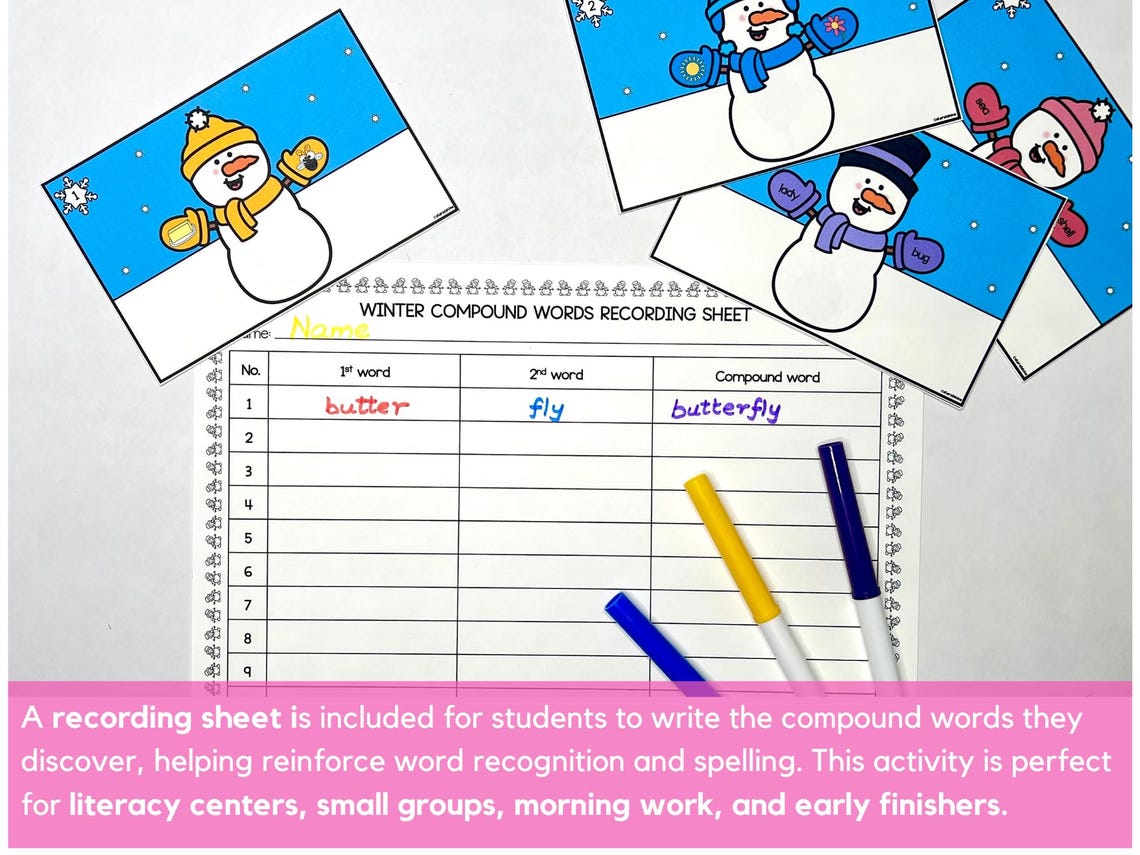 Compound Words With Pictures & Words | Compound Word Flashlight ...