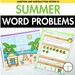 Summer Word Problems | Printable Kindergarten Addition and Subtraction ...