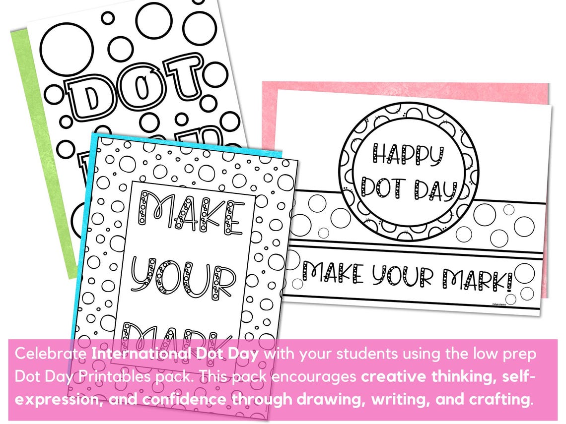 International Dot Day Printables | Dot Day Coloring Page | Dot Day ...