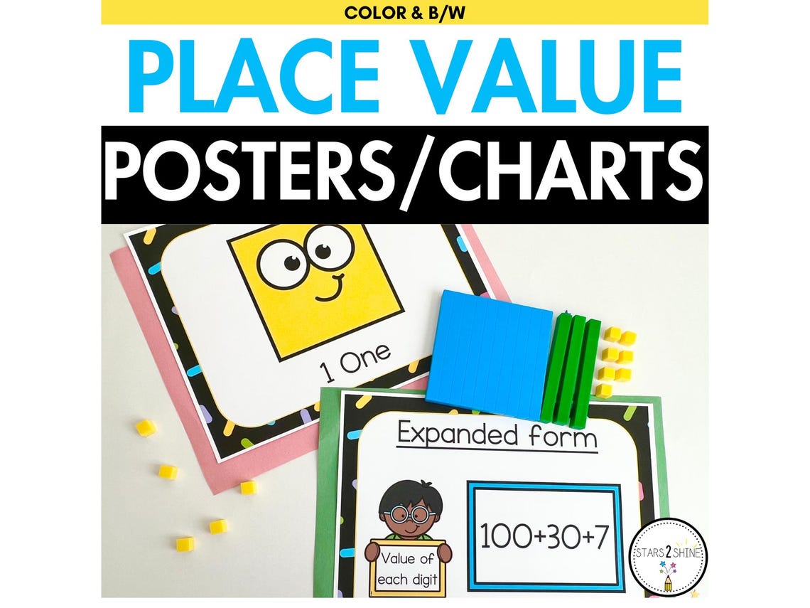 Place Value Posters and Charts Printable | Standard Form, Word Form ...