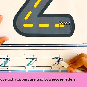 Race Car Letter Formation Mats | Road Alphabet Fine Motor Activity ...