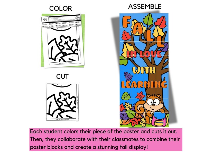 Fall Door Decorations | Collaborative Poster Fall | Fall Craft ...