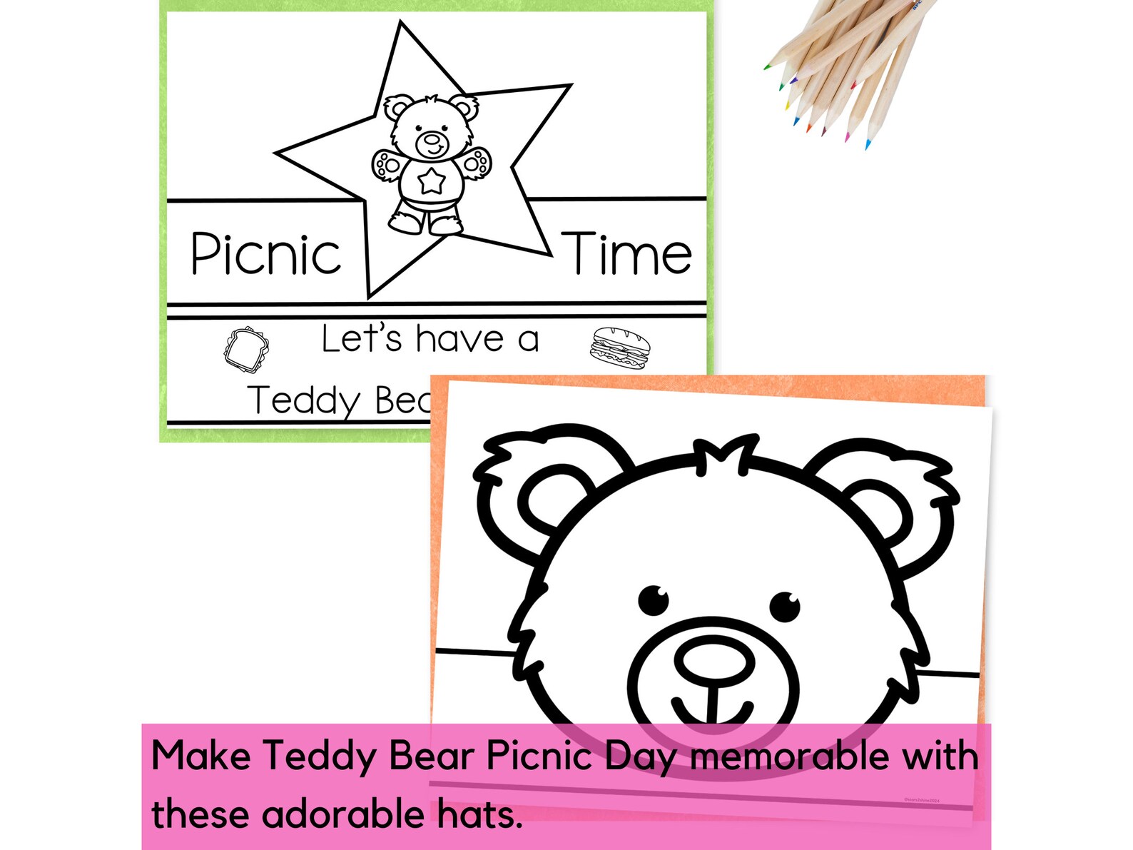 Teddy Bear Picnic Craft | Teddy Bear Hats for Teddy Bear Picnic Day ...