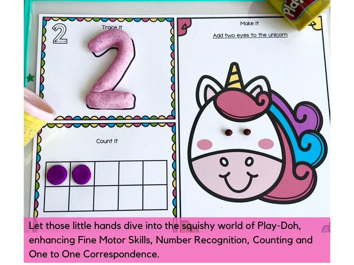 Printable Playdough Number Mats 1 - 20 With Ten Frames | Number ...