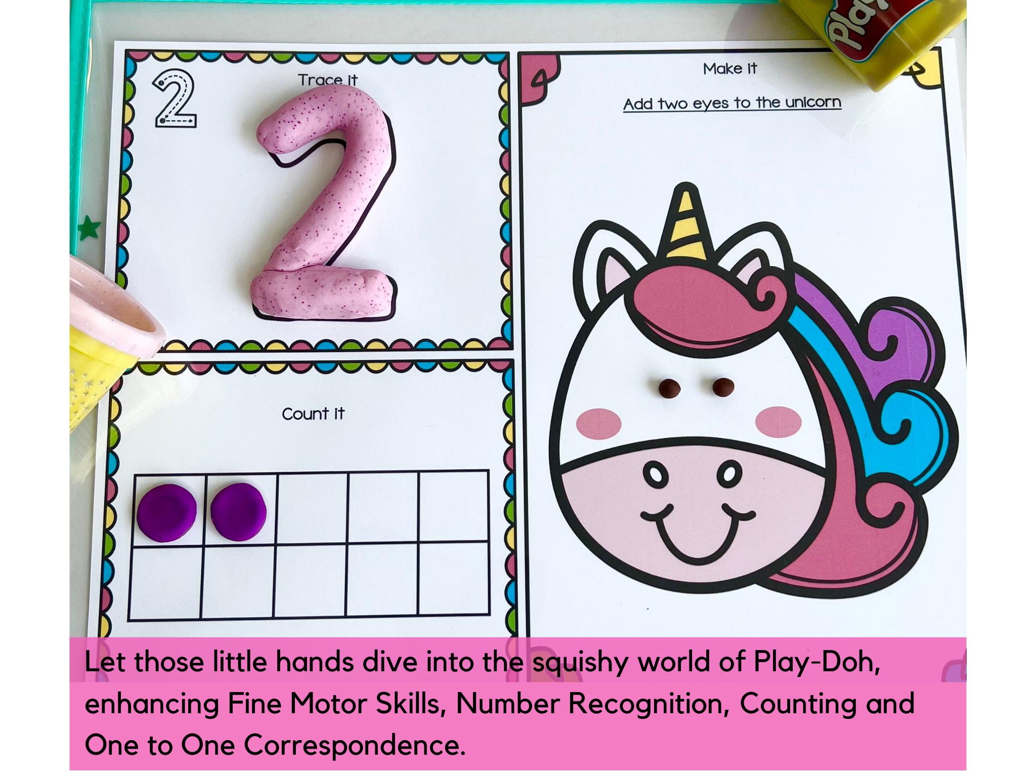 Printable Playdough Number Mats 1 - 20 With Ten Frames | Number ...