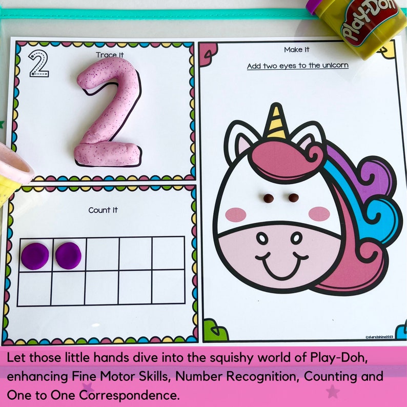 Printable Playdough Number Mats 1 - 20 With Ten Frames | Number ...