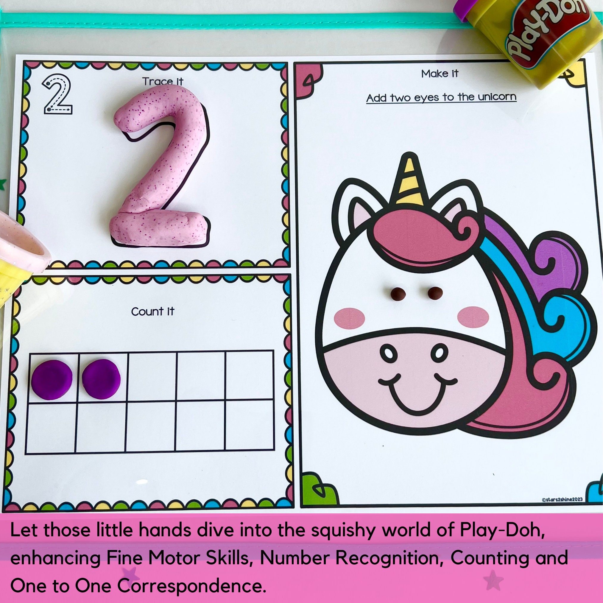 Printable Playdough Number Mats 1 - 20 With Ten Frames | Number ...