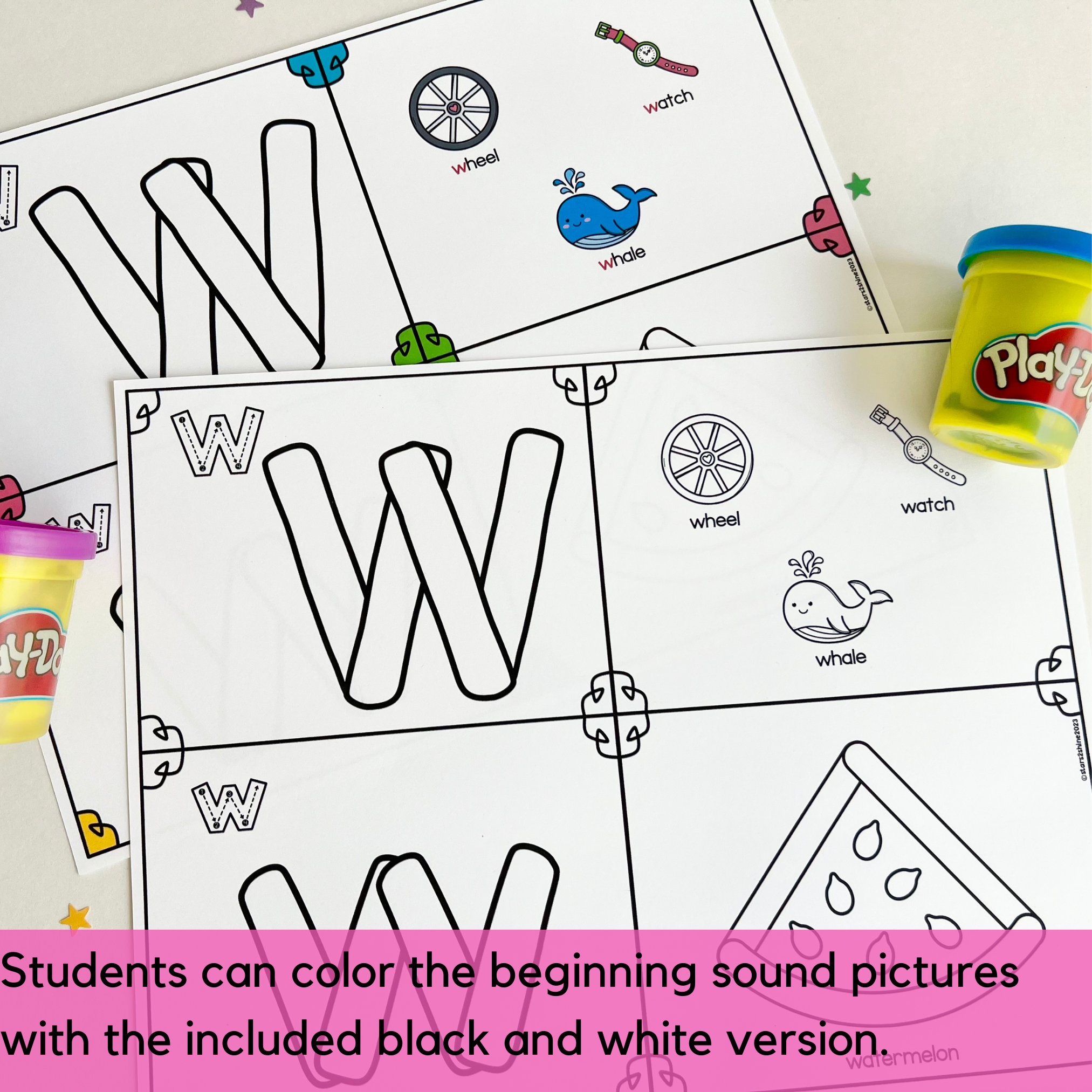 Play Doh Alphabet Mats | Printable Playdough Mats | Alphabet Playdough ...