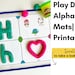 Play Doh Alphabet Mats | Printable Playdough Mats | Alphabet Playdough ...