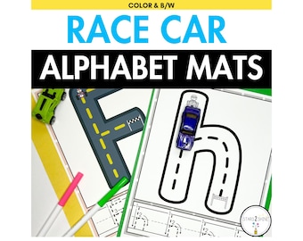 Race Car Letter Formation Mats | Road Alphabet Fine Motor Activity ...