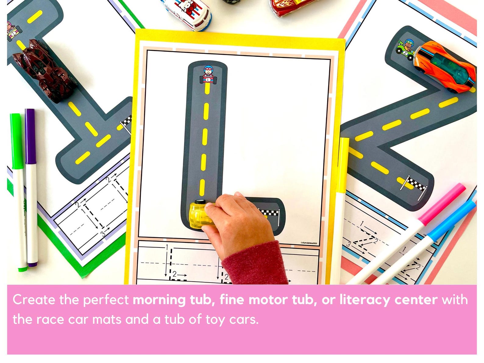 Race Car Letter Formation Mats | Road Alphabet Fine Motor Activity ...