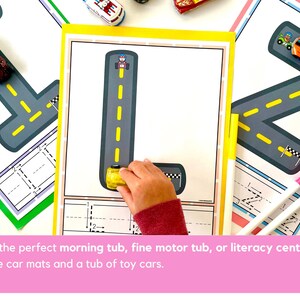Race Car Letter Formation Mats | Road Alphabet Fine Motor Activity ...