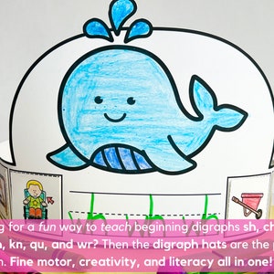 Beginning Digraph Crafts | Beginning Digraph Hats | Trace Cut and Paste ...