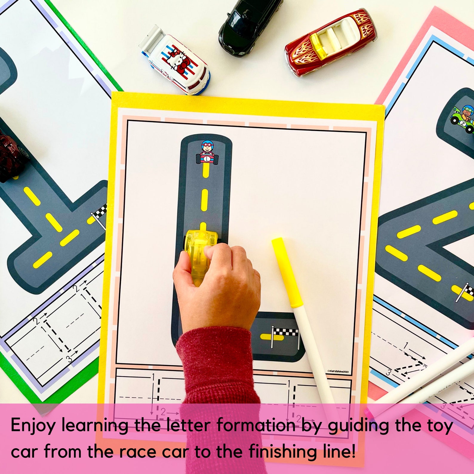 Race Car Letter Formation Mats | Road Alphabet Fine Motor Activity ...