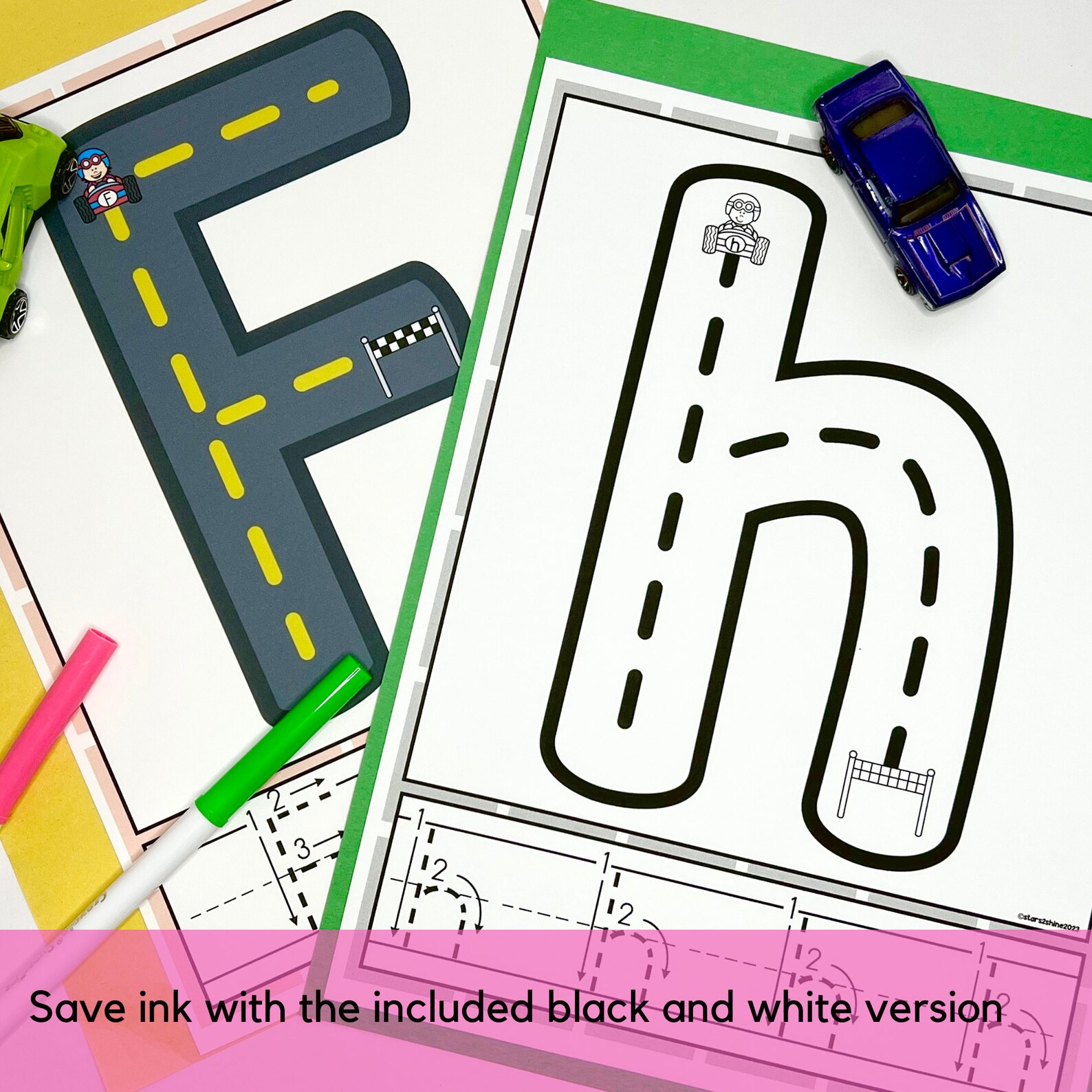 Race Car Letter Formation Mats | Road Alphabet Fine Motor Activity ...
