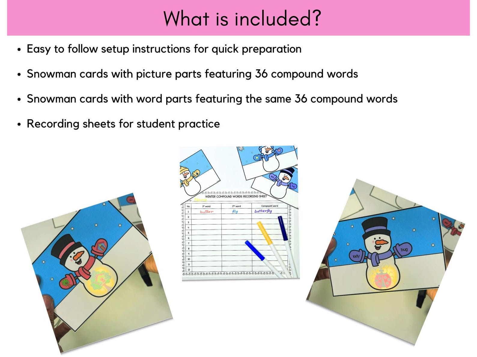 Compound Words With Pictures & Words | Compound Word Flashlight ...