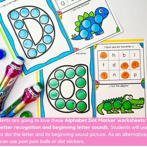 Alphabet Dot Marker Printable Worksheets | Letters Bingo Dauber ...