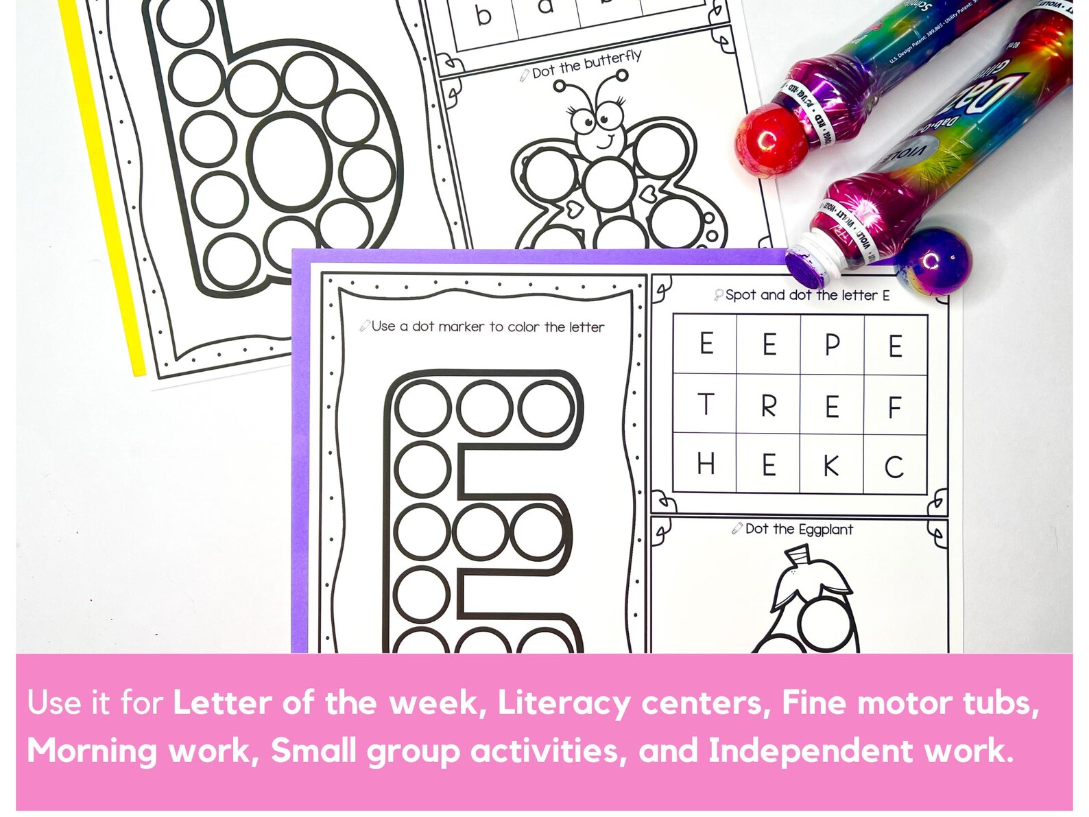 Alphabet Dot Marker Printable Worksheets | Letters Bingo Dauber ...