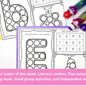 Alphabet Dot Marker Printable Worksheets | Letters Bingo Dauber ...