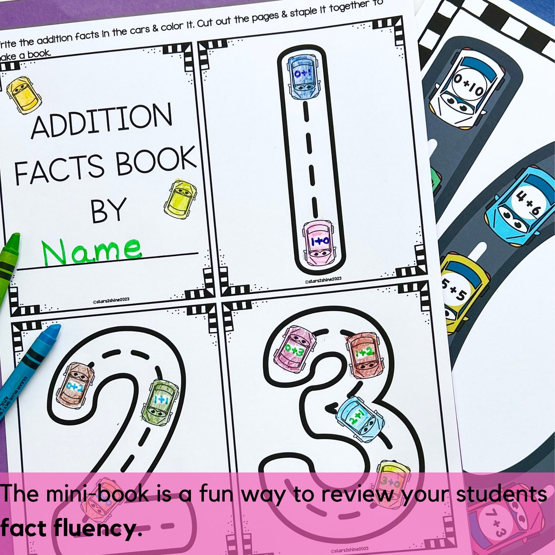 Car Theme Addition Facts Chart Printable | Number Posters | Addition ...