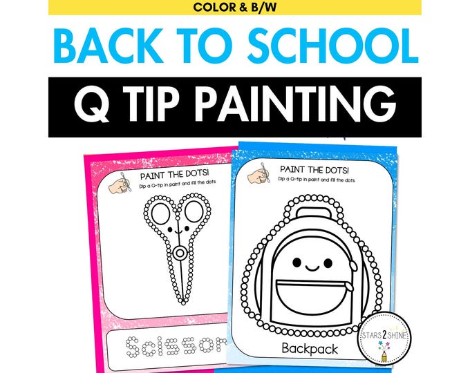 Q-tip Painting Worksheets | Animals Dot Painting | Do a Dot Worksheets ...