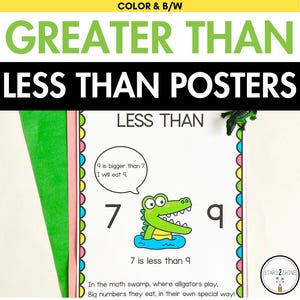 Greater Than Less Than Alligator Posters | Greater Than Less Than Equal ...