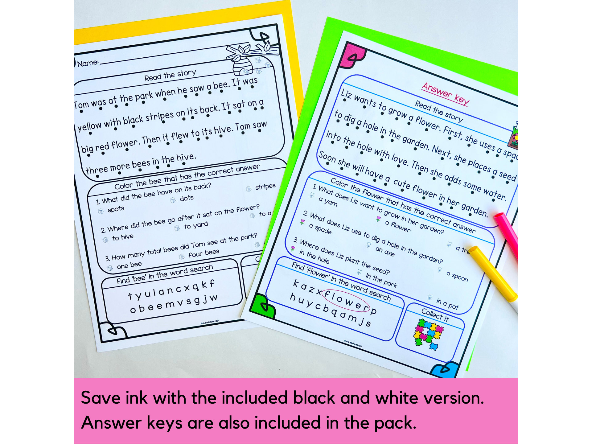 Spring Reading Comprehension Passages and Questions Printable for ...