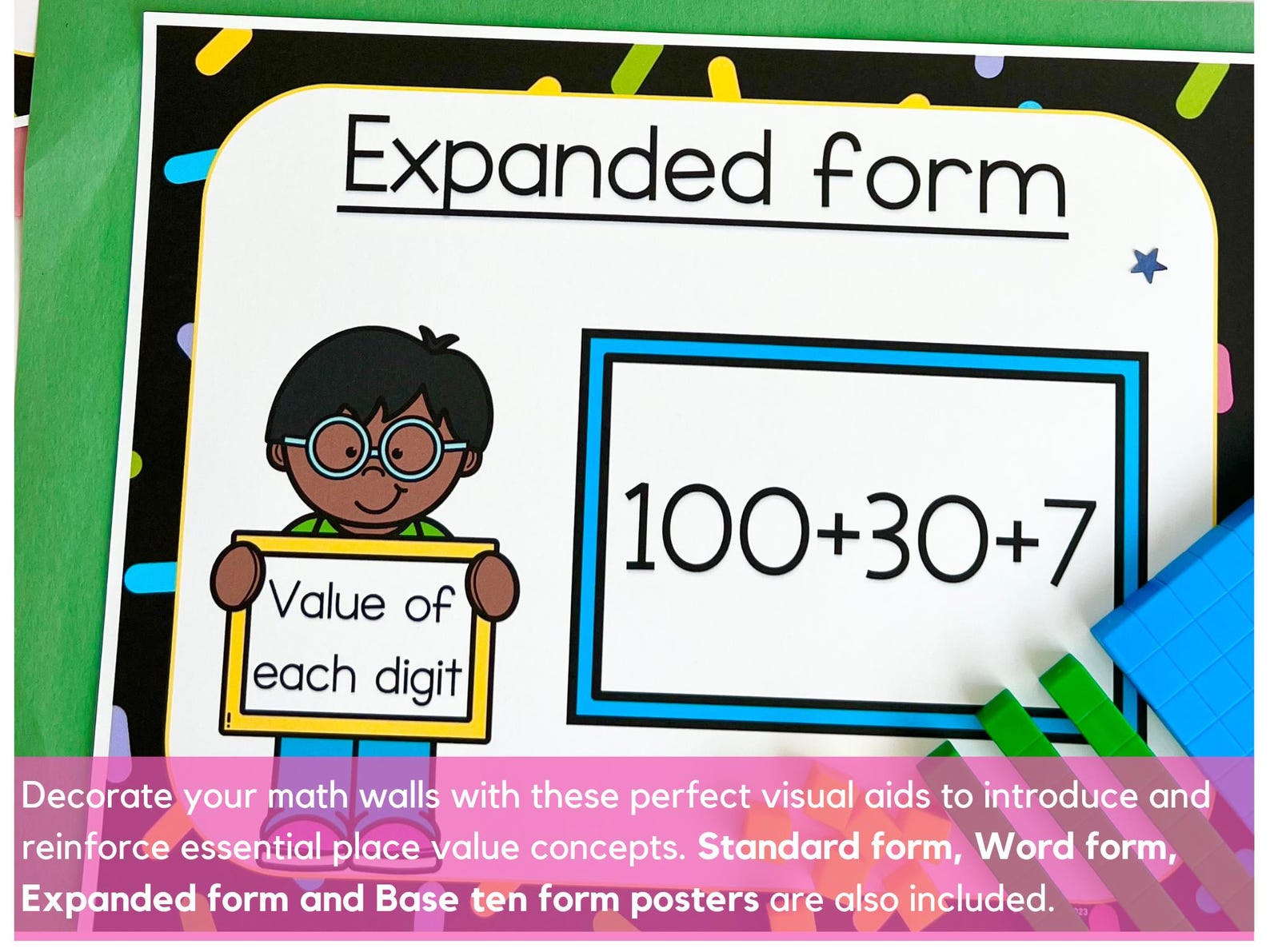Place Value Posters and Charts Printable | Standard Form, Word Form ...